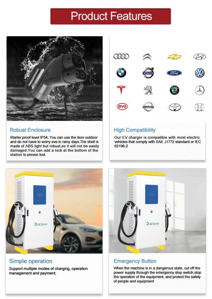 Integrated Fast DC EV Charger 380V 3 Phases + N + PE Energy Saving