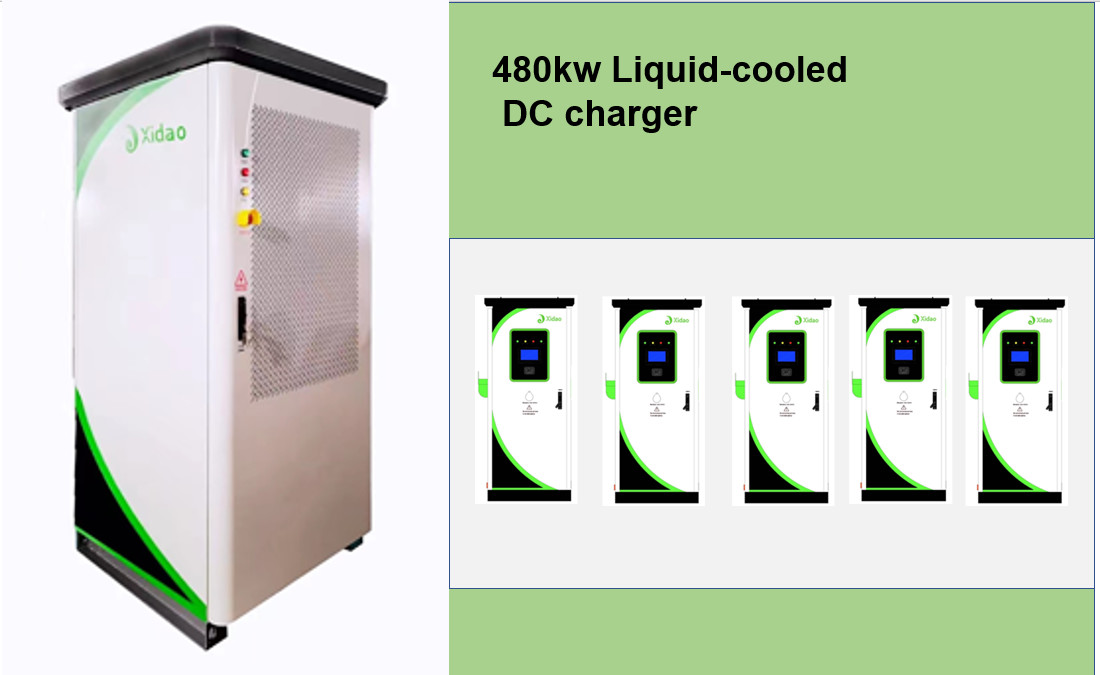 480KW Liquid Cooled EV DC fast Charging Station With 7 Inch Color Touch Screen CCS2 EV Charger