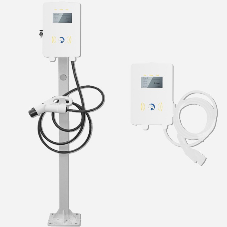 55Hz LED Display Home EV Charger 7KW Intelligent AC Charging Stations